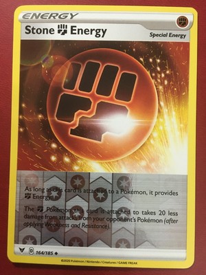 POKEMON STONE ENERGY 164/185 VIVID VOLTAGE UNCOMMON REVERSE HOLO NEAR ...