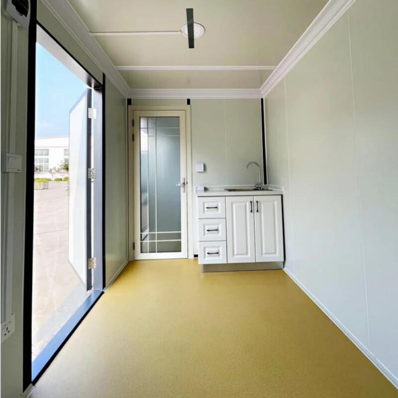7ftx20ft Portable Office w/ Bathroom Steel Frame Double-Glazed Openable ...