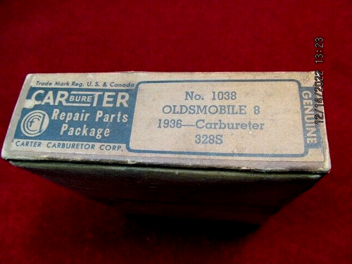 1936 OLDSMOBILE 8 CARTER WDO 328S CARBURETOR KIT 1038 w/LEATHER ...