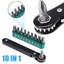 10in1 Mini Right Angle Offset Hand Ratchet Screwdriver Ratcheting ...