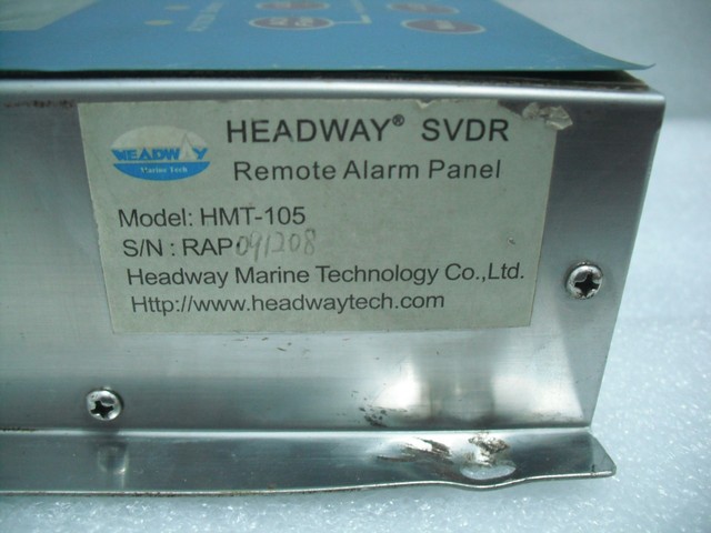 Headway Hmt-105 VDR Remote Alarm Panel HMT105 for sale online | eBay