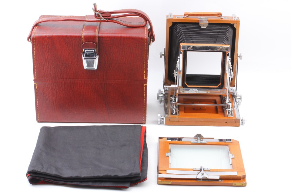 [ N MINT w/ Case] Hasemi Field Wooden 4x5 45 large Format Film Camera ...