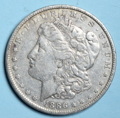 1886 Morgan Dollar ~ XF EXTREMELY FINE ~ 90% Silver $1 US Coin ...