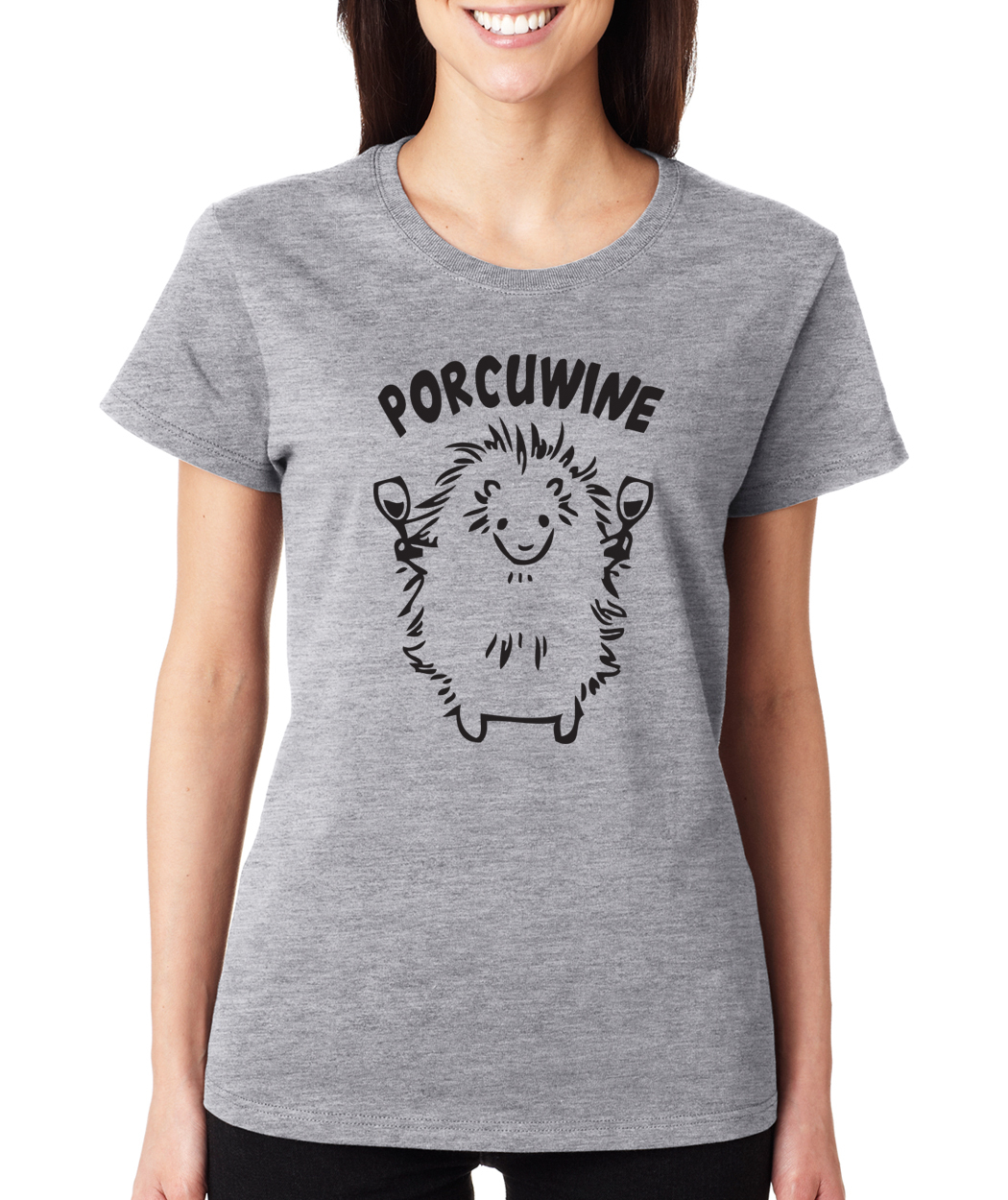 PORCU WINE club glass cute porcupine animal drinking bottle gift Women ...