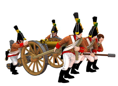 Napoleonic Austrian Artillery set 2 - 5 Figures and Gun, 28mm | eBay