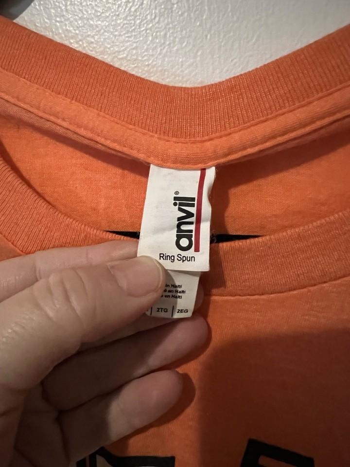University of Findlay Adult T-Shirt Oilers Logo Orange 2XL Mens Soft ...