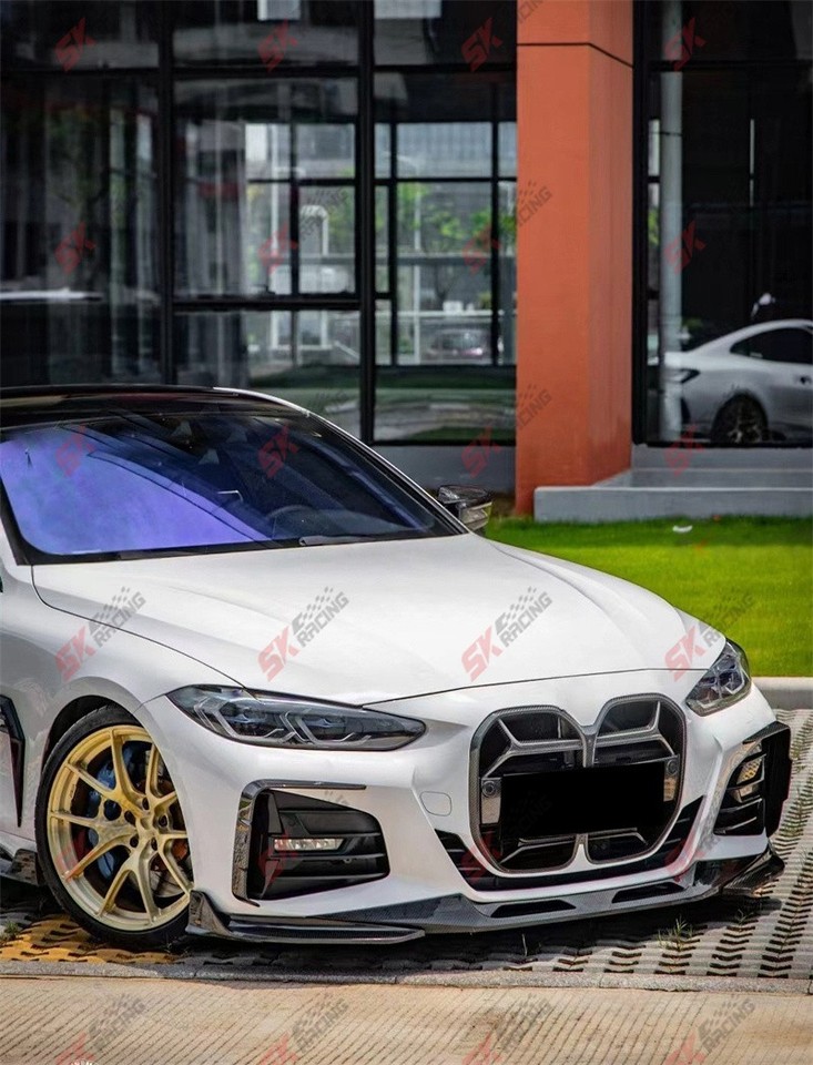 Dry Carbon Fiber Twill Weave Front Bumper Grilles Mesh For BMW G22 G23 ...