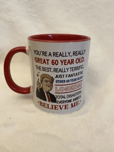 Donald Trump 60th Birthday Novelty Mug Coffee Cup Gift | eBay