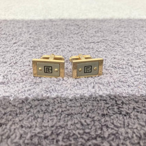 Pierre Balmain Cufflinks Gold Color Wedding Party Logo Father’S Day ...