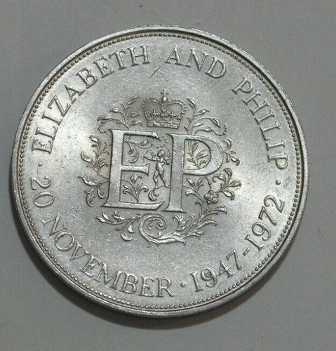 Commemorative Coin 20 November 1947/1972 Elizabeth and Philip Elizabeth ...
