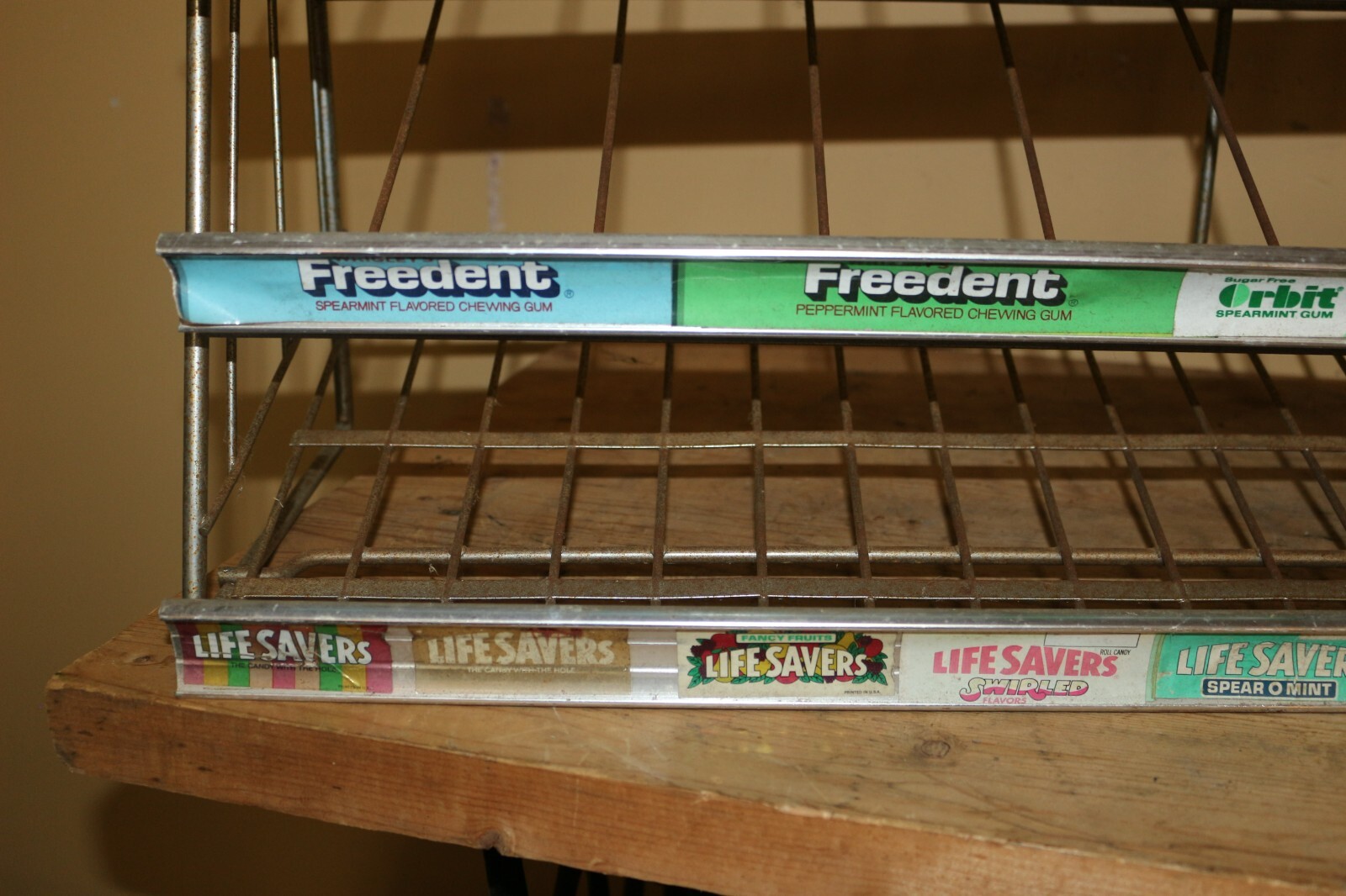 Large Vintage Wrigley's Gum Life Savers Candy 32" Metal Store Display ...