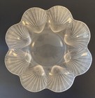 Mikasa Frosted Crystal Glass Shell Platter Oyster Tray Appetizers | eBay