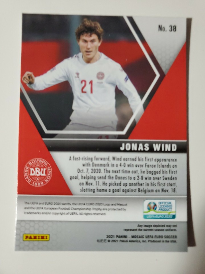 2020- 21 Mosaic Euro Jonas Wind RC card #38 | eBay