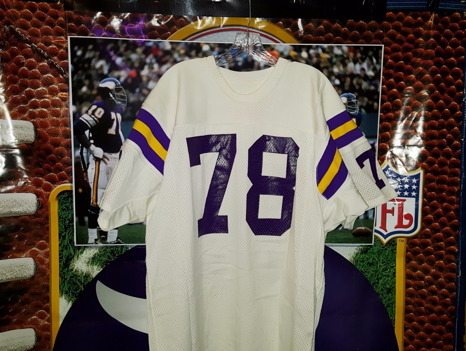 STEVE RILEY #78 MINNESOTA VIKINGS GAME USED ROAD WHITE JERSEY 1970'S | eBay