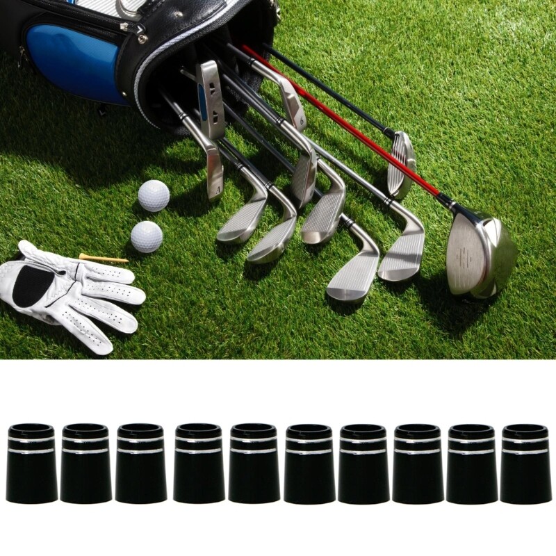 Black Tip Size 0.370 Golf Ferrules Replacement Plastic Golf Sleeve ...