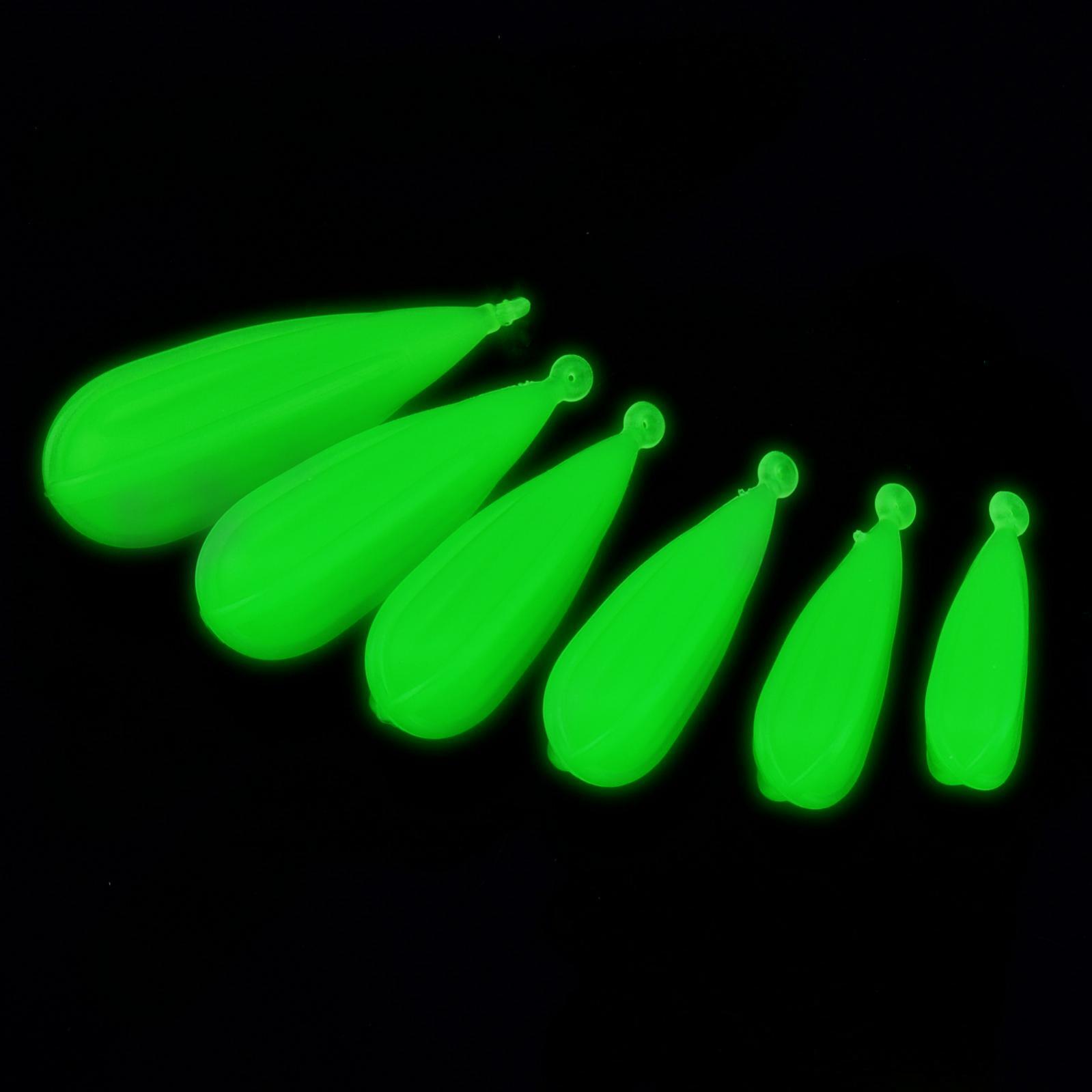 6pcs Mixed Size Fishing Practice Plugs Luminous Bait Casting Practice ...