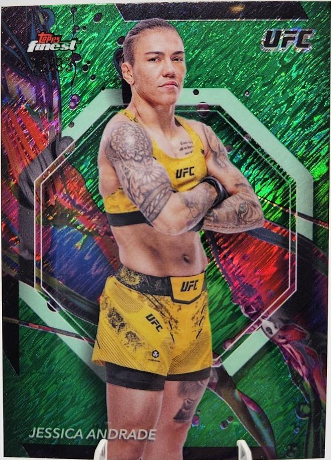 2024 Topps Finest UFC - Common Jessica Andrade #97 Green Shimmer ...
