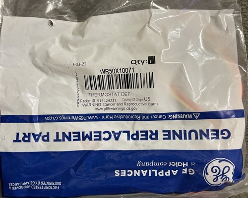 GE Genuine Replacement Part WR50X10071 Refrigerator Defrost Thermostat ...