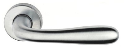 4 PZ MEZZA MANIGLIA GOCCIACR.SAT. C/ROS.TONDA DX | eBay