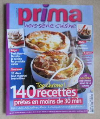 PRIMA HORS SERIE CUISINE N° 29 H juin 2012 - 20 IDEES TOUT CHOCOLAT | eBay