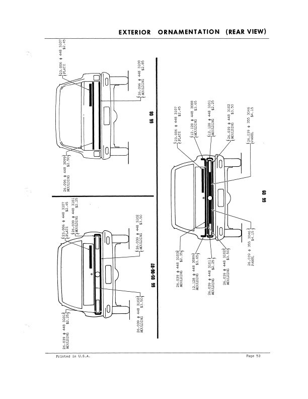 AMC Rambler Body Parts Book 1963 1964 1965 1966 1967 American Motors ...