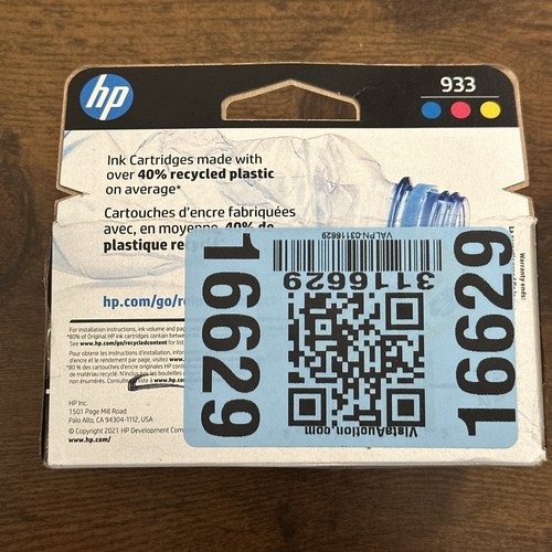 HP 933 Cyan Magenta Yellow Ink Cartridge 3 Pack Genuine EXP 03/2024 ...