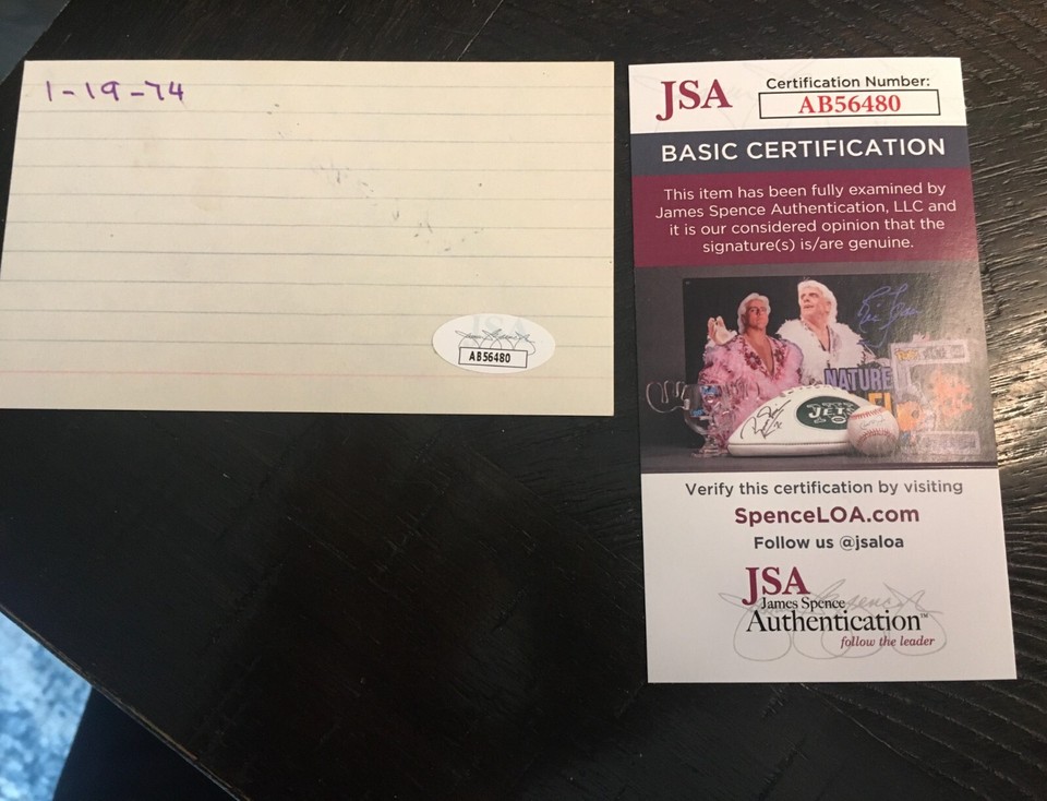 Red Ruffing Signed Index Card 3x5 Baseball Yankees HOF Autograph JSA | eBay