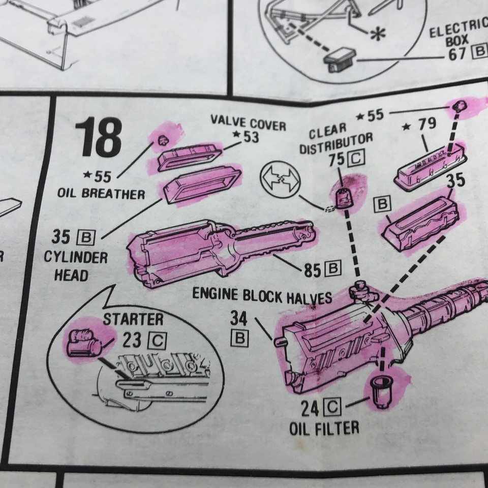 Pontiac Pro Stock ENGINE Kit W LENCO Holley NO HEADERS RVL 1:24 LBR ...