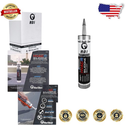 12-Pack High-Performance HVAC Silicone Sealant – Waterproof & Flexible ...