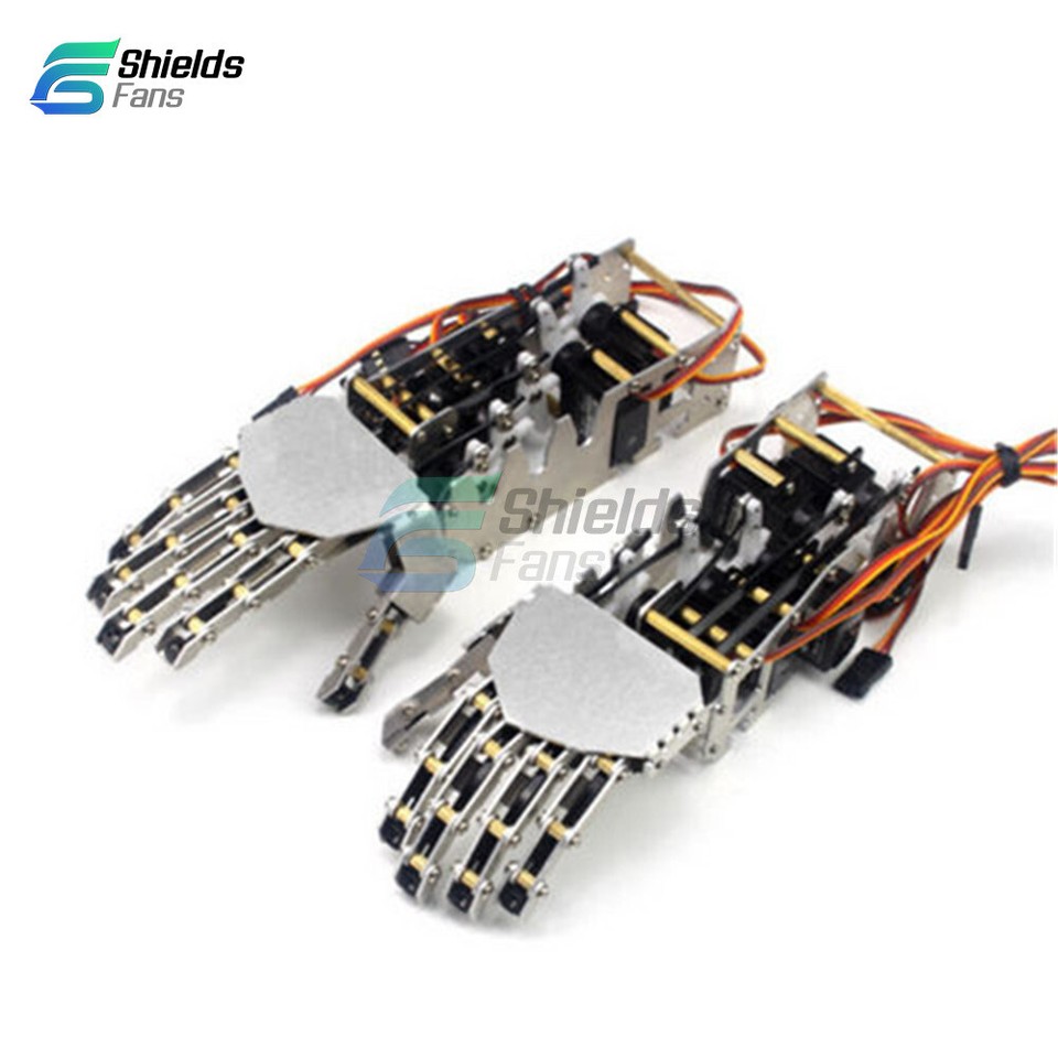 5DOF Humanoid 5 Fingers Manipulator Arm Right Hand + 5pcs Servos DIY ...