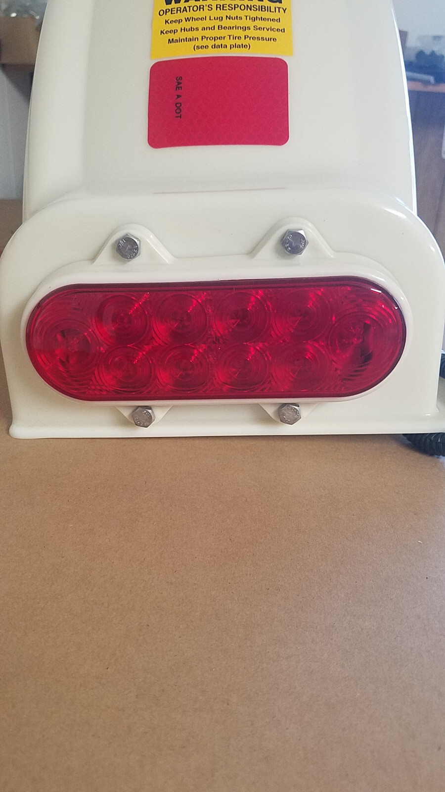 Master Tow Brand Fender Wire Harness 3 prong LH or RH OEM Dolly Trailer ...