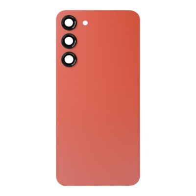 Back Glass with Camera Lenses for Samsung Galaxy S23+ Red Aftermarket ...