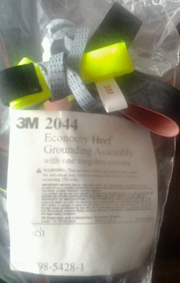 3m 2044 economy heel grounding assembly with one megaohm resistor wrist ...