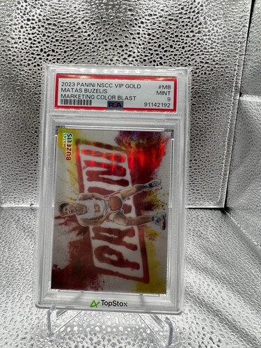 2023 Panini NSCC VIP Gold Matas Buzelis Color Blast /10 SSP Prizm PSA 9 ...