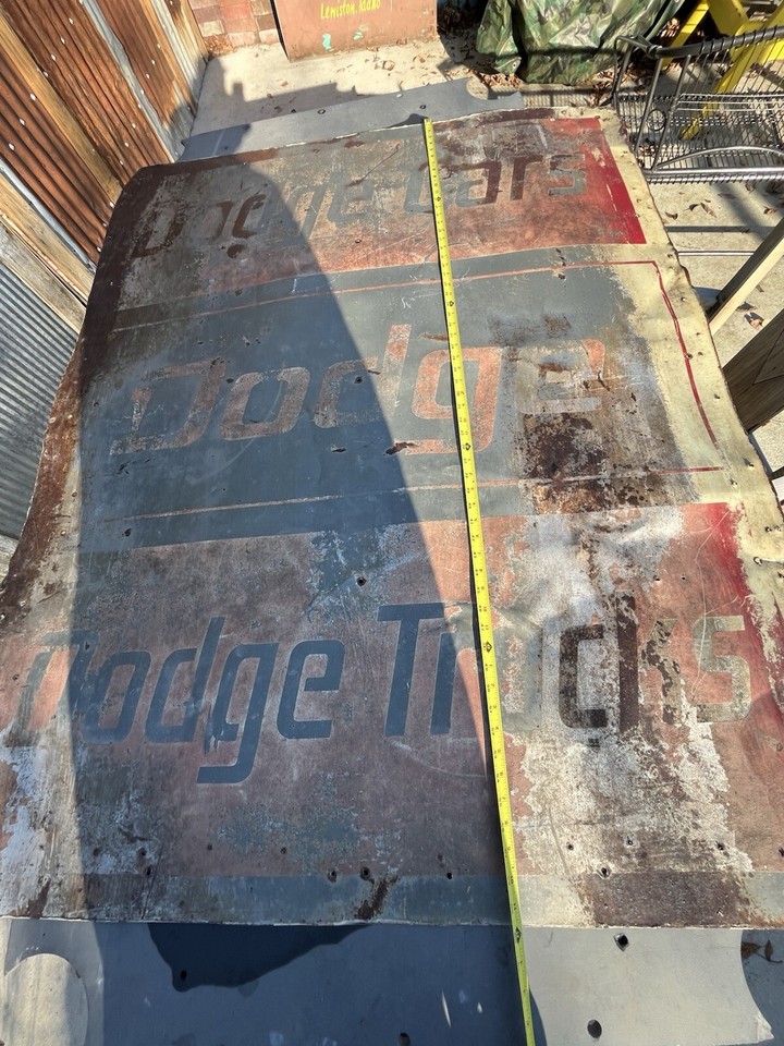 Original Vintage Antique Large Dodge Dealership Sign Late 60’s- Early ...