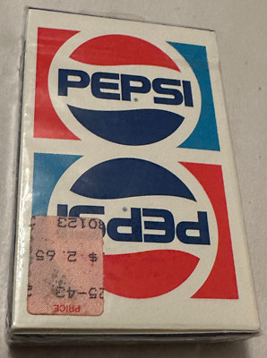 Vintage 1980s Pepsi Cola Promo Playing Cards Plastic Coated *New Sealed ...