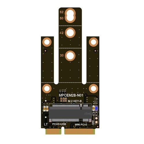 High Efficiency M.2 NGFF Key B to mPCIE Conversion Adapter with Card ...