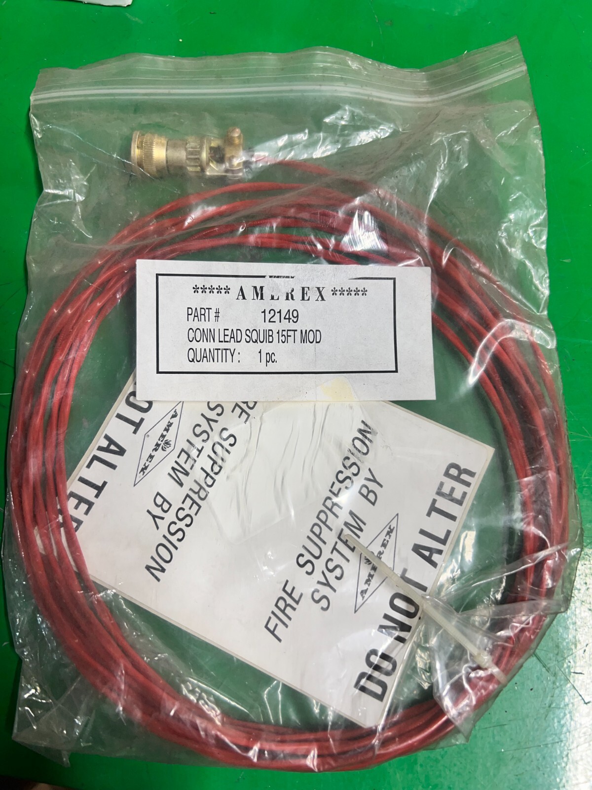 GENUINE NEW Amerex 12149 Conn Lead Squib 15 FT Mod RTS BUS113360 | eBay