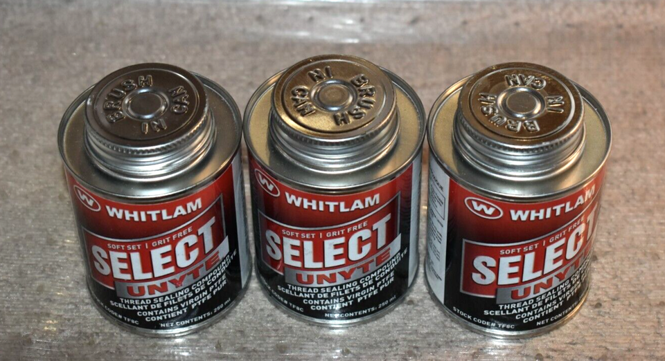 Lot of 3 cans~Select-Unyte Pipe Joint Compound Brushtop Can 8 oz. | eBay