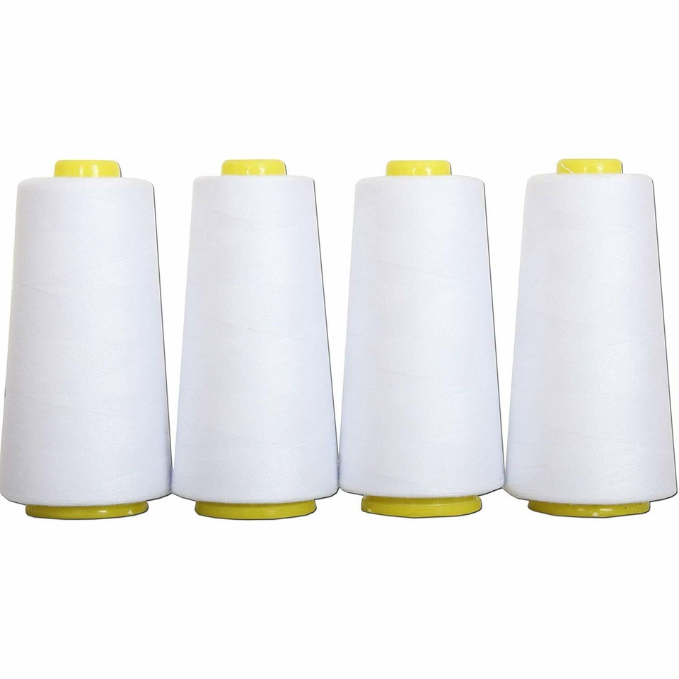4 BIG CONES SERGER OVERLOCK THREAD SEWING THREADART - 50 COLORS - 2750 ...