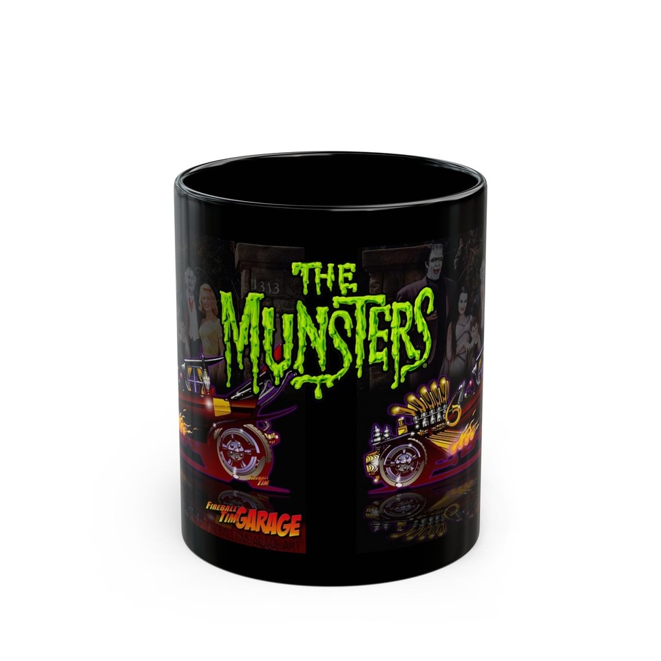 THE MUNSTERS TV Show Munster Koach Concept Art Black Coffee Mug 11 oz ...