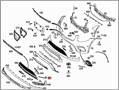 Genuine MERCEDES C253 X253 GLC X253 Cover bumper area 2538857700 | eBay