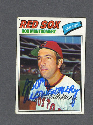 Bob Montgomery signed Boston Red Sox 1977 Topps card | eBay