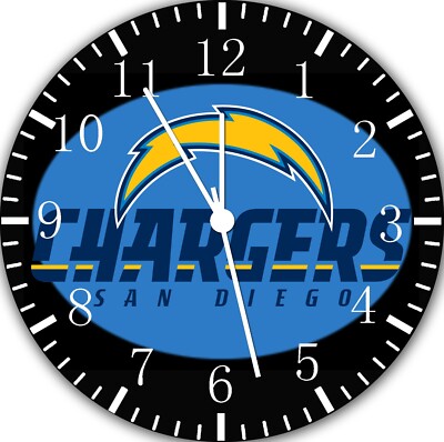 Los Angeles Chargers Wall Clock E436 Personalized option with adding ...