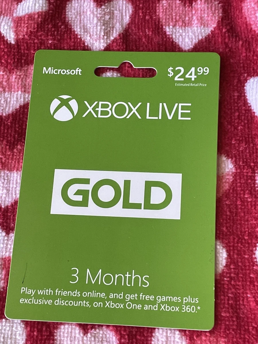 Xbox Live Card 3 Month