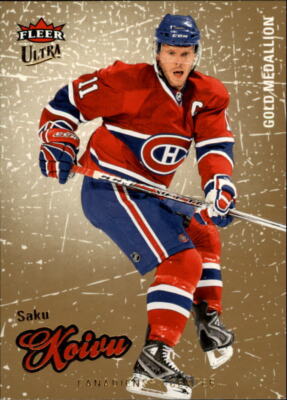 2008-09 Fleer Ultra Gold Medallion Saku Koivu #32 Canadiens | eBay
