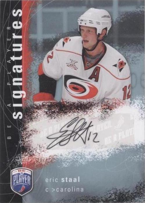 2007-08 Upper Deck Be a Player - Signatures Eric Staal #S-ES (AU) for ...