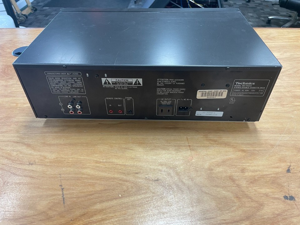 TECHNICS RS-TR555 Stereo Double Cassette Player HX Pro Dual Voltage | eBay