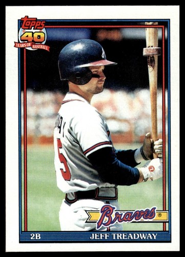 1991 Topps Jeff Treadway Atlanta Braves #139 | eBay