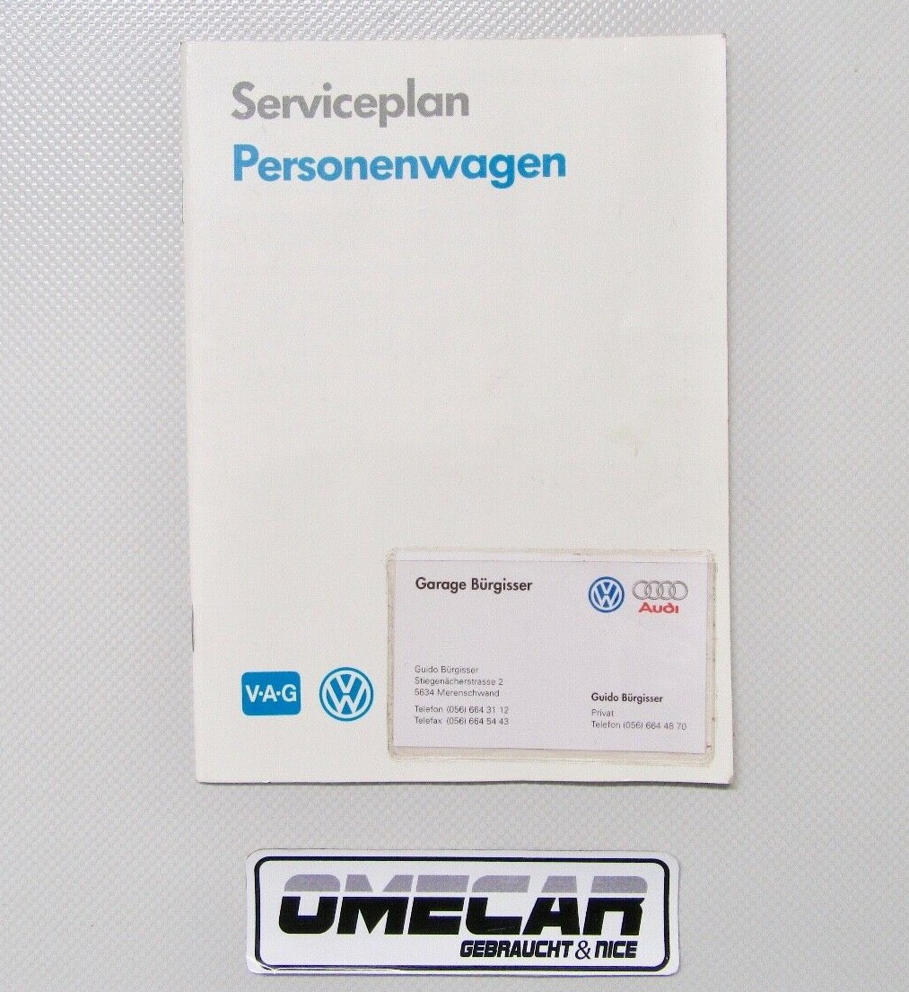 Serviceplan Scheckheft Serviceheft 7/90 VW Golf 2 GTI PF AUG | eBay.de